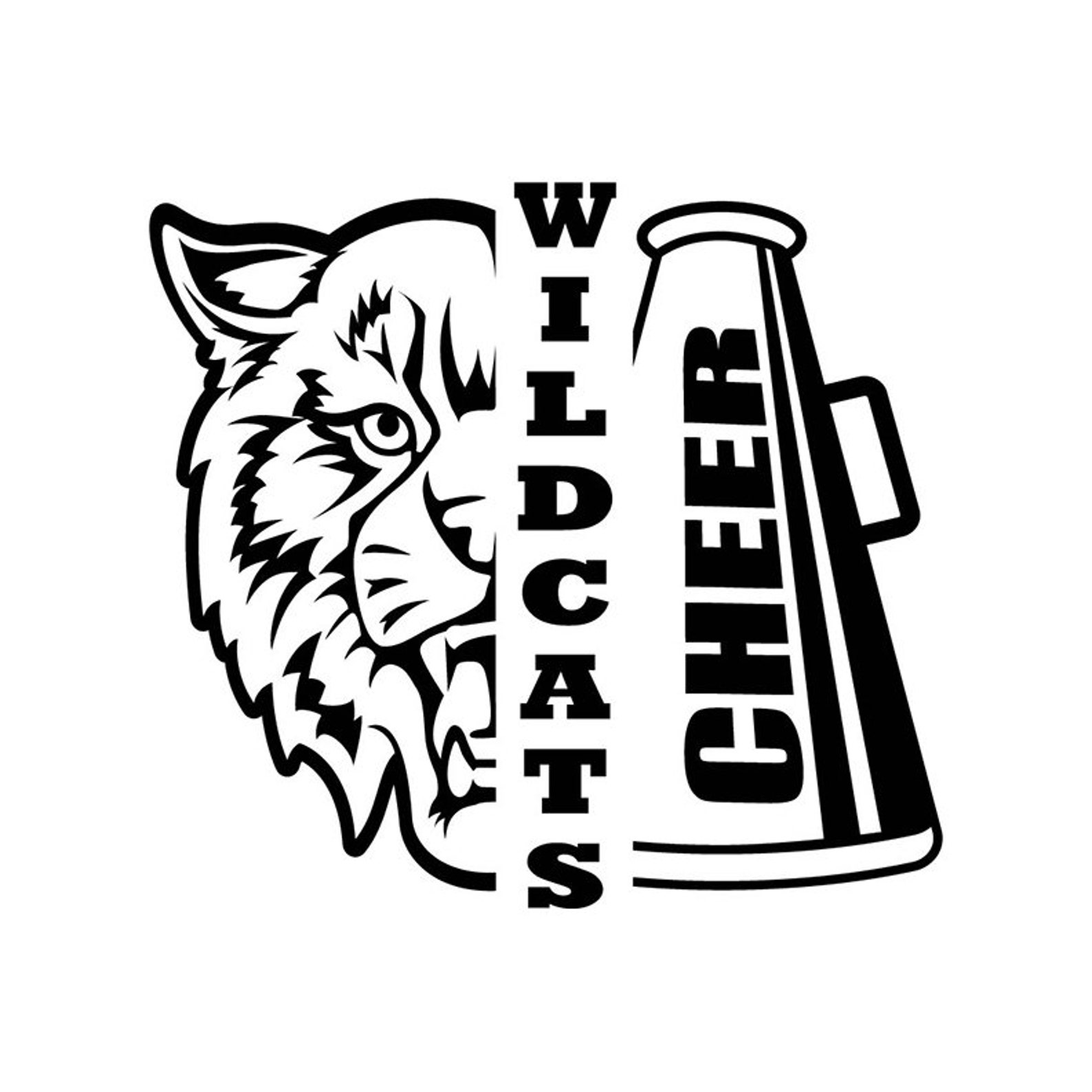 Wildcats Cheer Cheerleading INSTANT DOWNLOAD Wildcat vector | Etsy