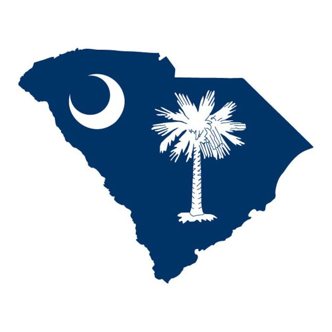 South Carolina State Flag & State Vector .eps, .dxf, .svg .png. Vinyl ...