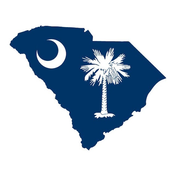South Carolina State Flag & State Vector .eps .dxf .svg - Etsy