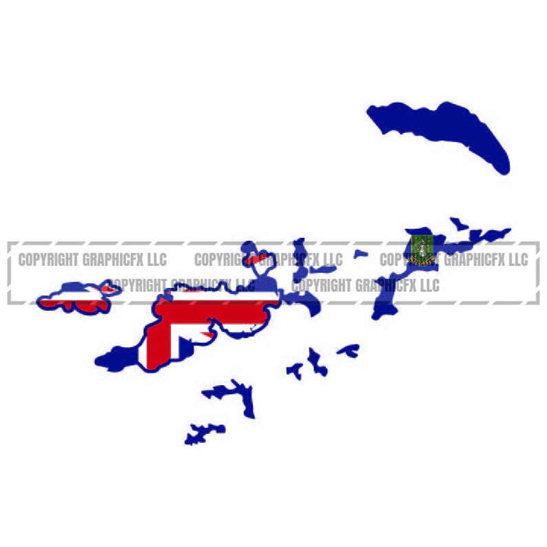 British Virgin Islands Flag Country Vector .eps, .dxf, .svg .png. Vinyl ...