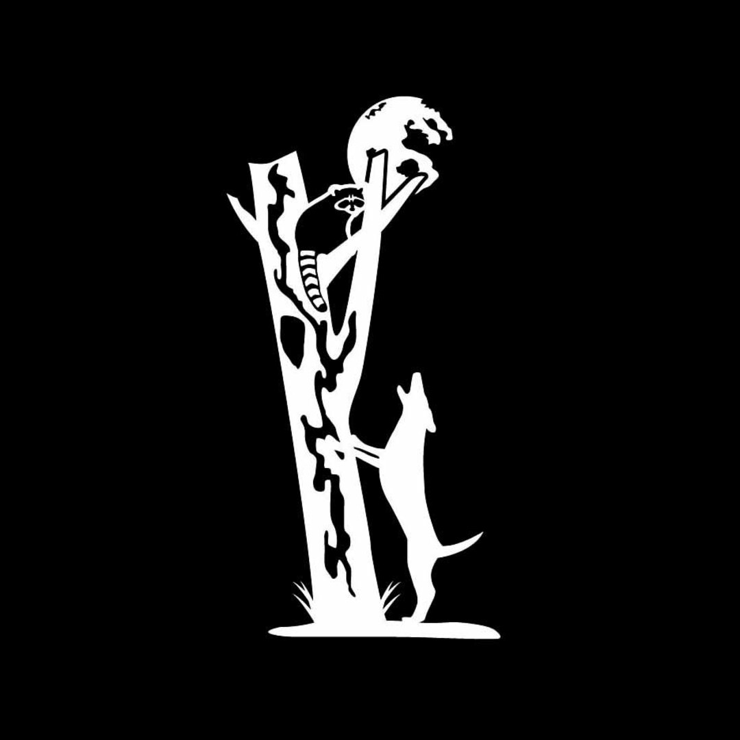 Treed Coon Vector .eps, .svg, Vinyl Cutter Ready, T-shirt, CNC Clipart ...