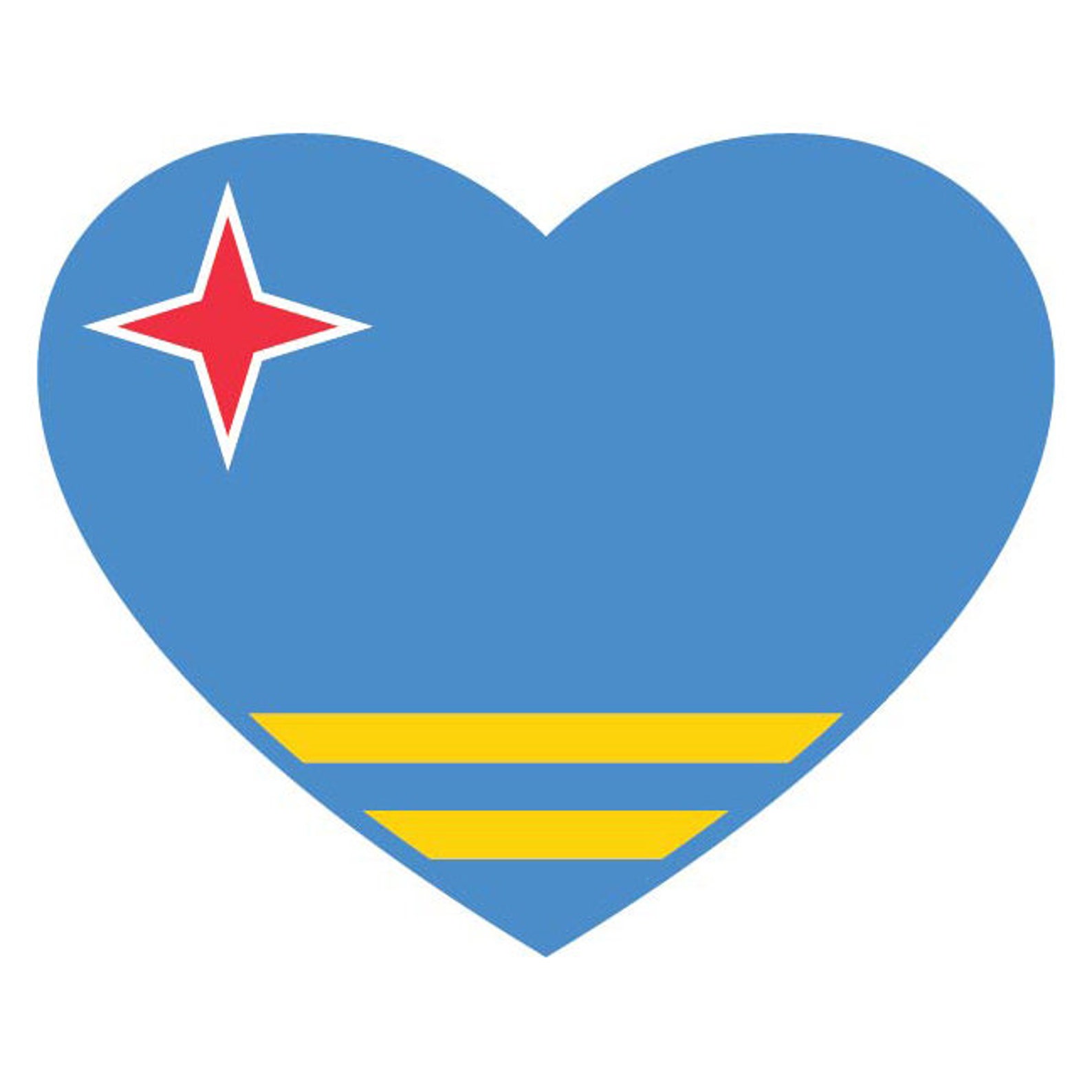 Aruba Flag Heart Islands Flags Hearts Vector .eps, .dxf, .svg .png ...