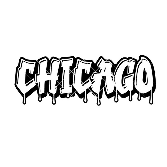 Chicago Flag Graffiti