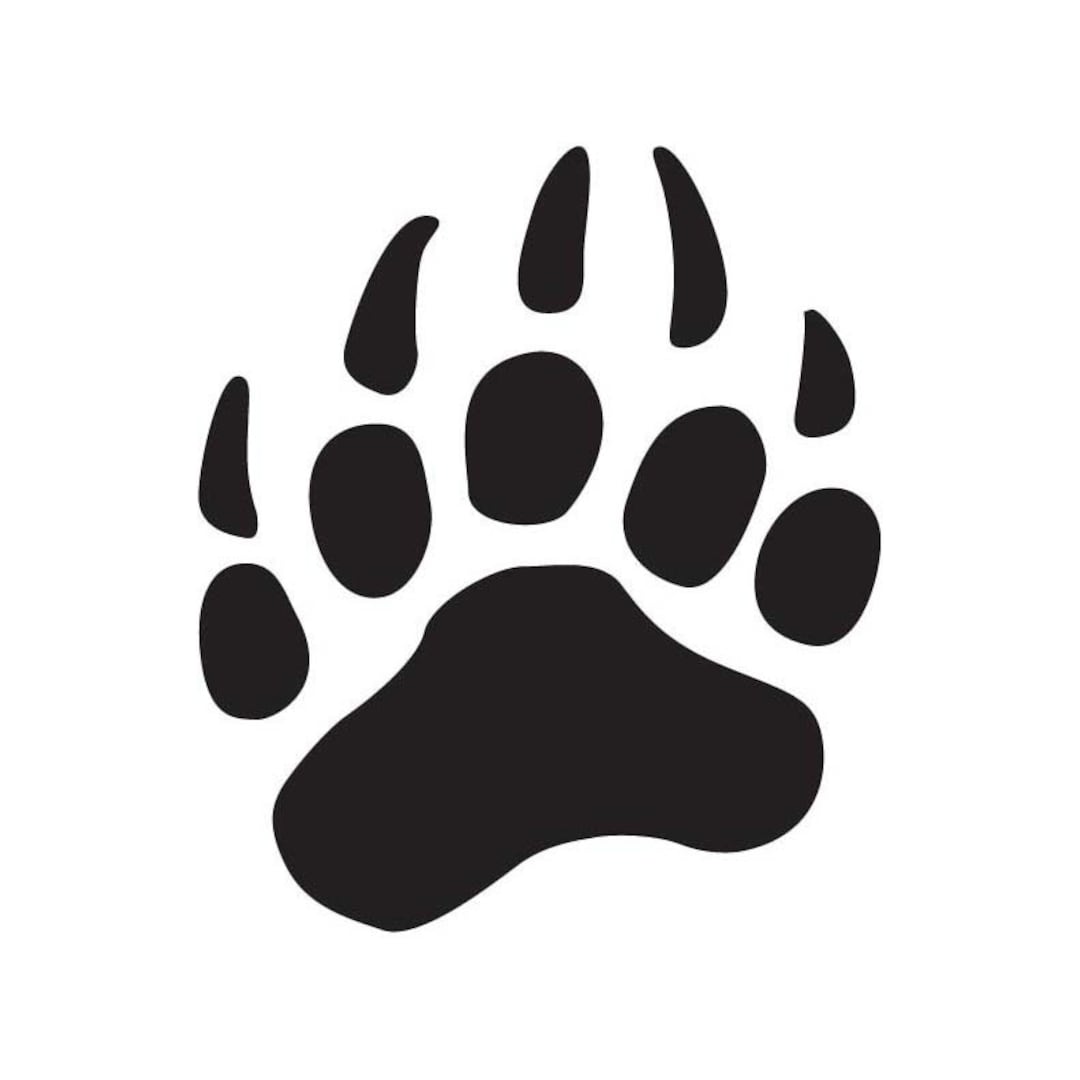Bear Paw INSTANT DOWNLOAD 1 Vector .eps & 1 .png Vinyl Cutter Ready, T ...