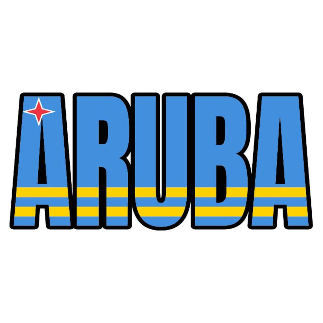 Aruba Flag Word Art Vector Graphic (digital Download) - Etsy