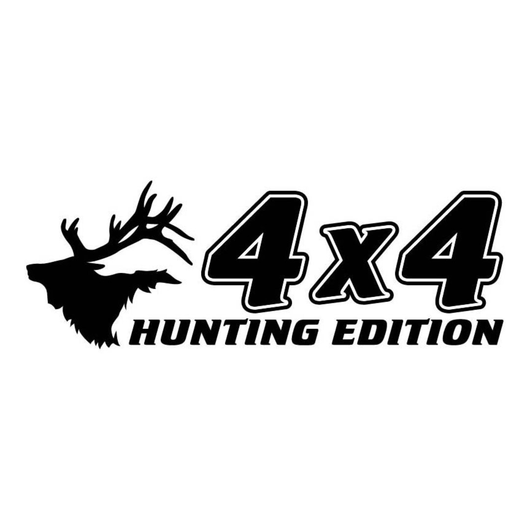 4x4 Hunting Edition Elk Hunter Vector .eps, .dxf, .svg .png Vinyl ...