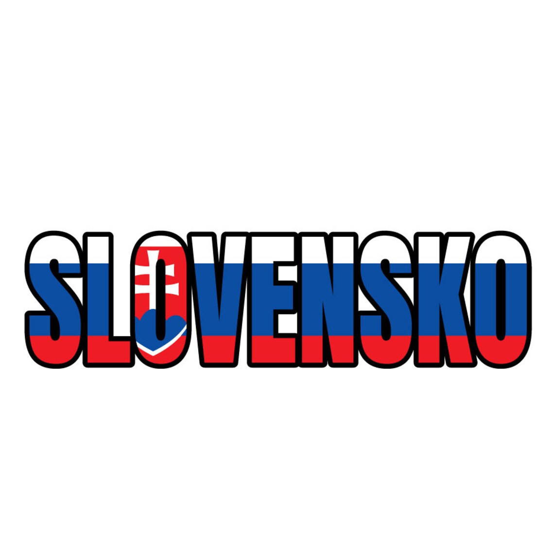 Slovensko Flag Word Art, Vinyl Cutter Ready (digital Download) - Etsy