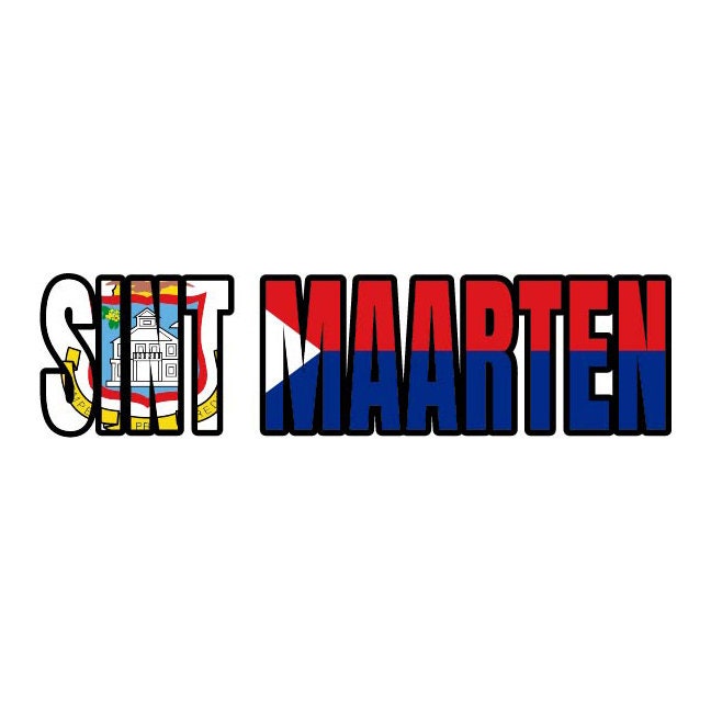 Sint Maarten Flag Text Word Art Island Vector .eps, .dxf, .svg .png ...