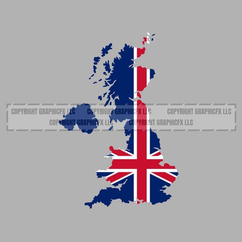 United Kingdom Flag Country Vector .eps .dxf .svg .png. - Etsy