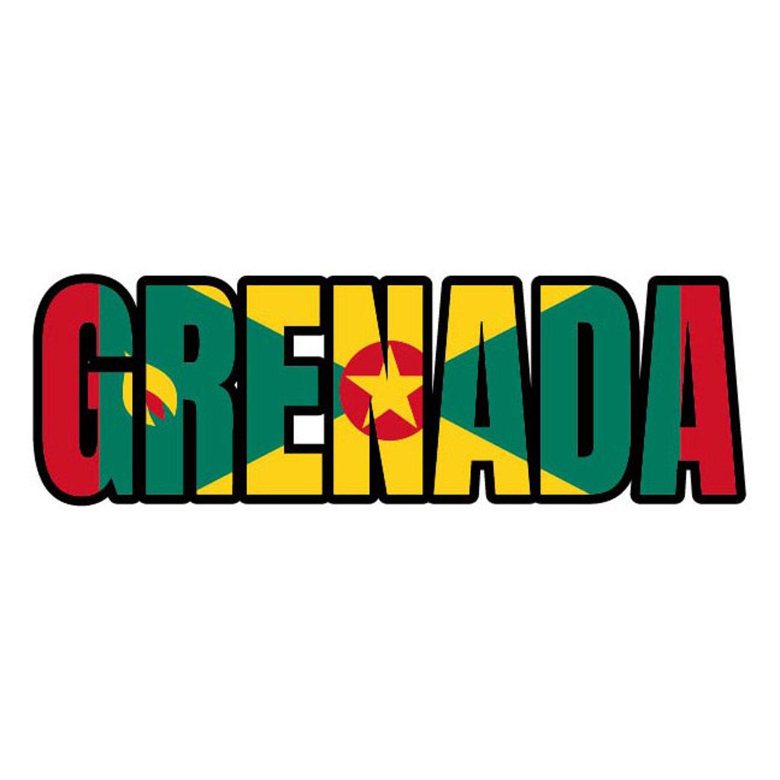 Grenada Flag Word Art: Island Vector Graphic (digital Download) - Etsy