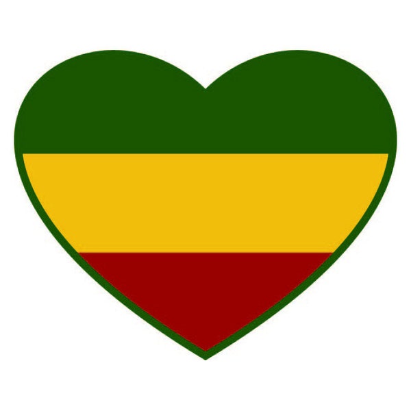 Rasta Heart - Etsy