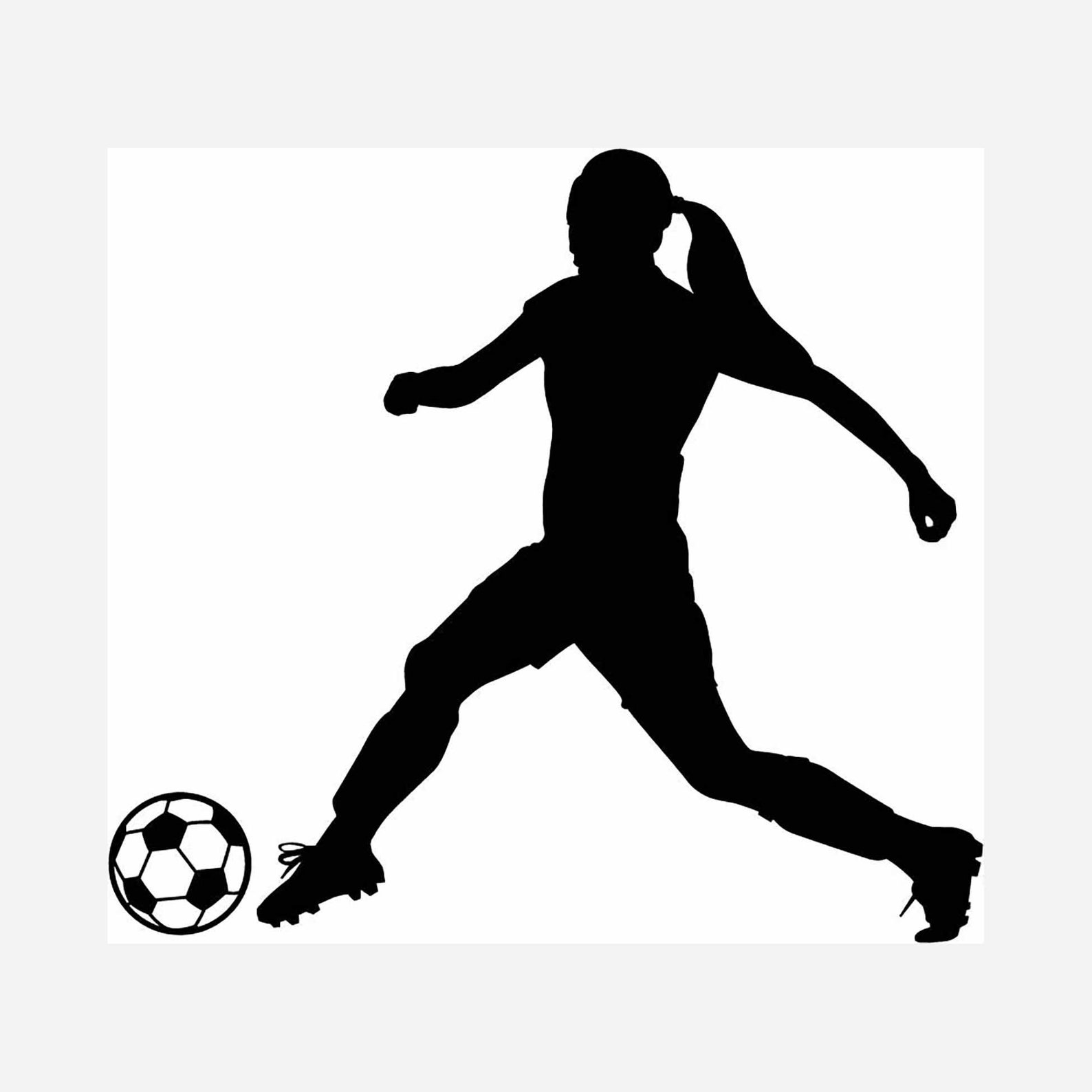 Female Soccer Player INSTANT DOWNLOAD 1 Vector .eps Svg & a | Etsy