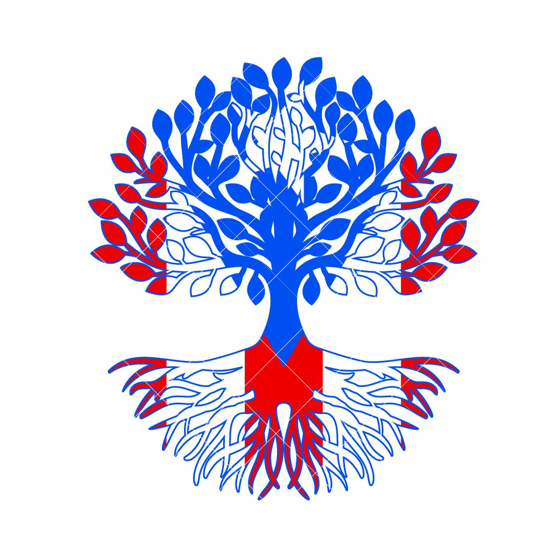 Puerto Rico Flag Roots Tree Art: Vector SVG, PNG (digital Download) - Etsy