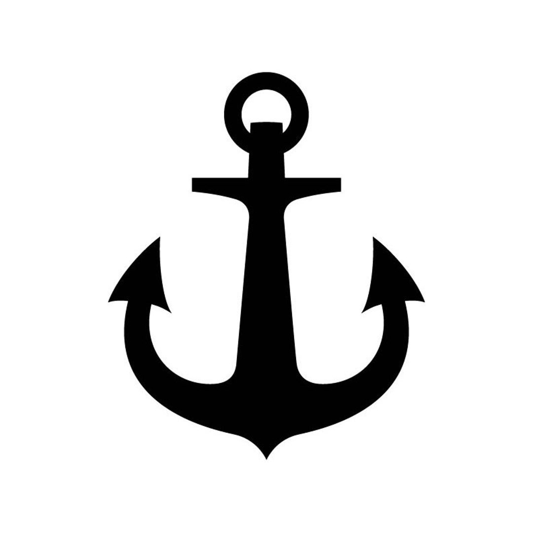 Anchor Vector .eps, .dxf, .svg .png Vinyl Cutter Ready, T-shirt, CNC ...