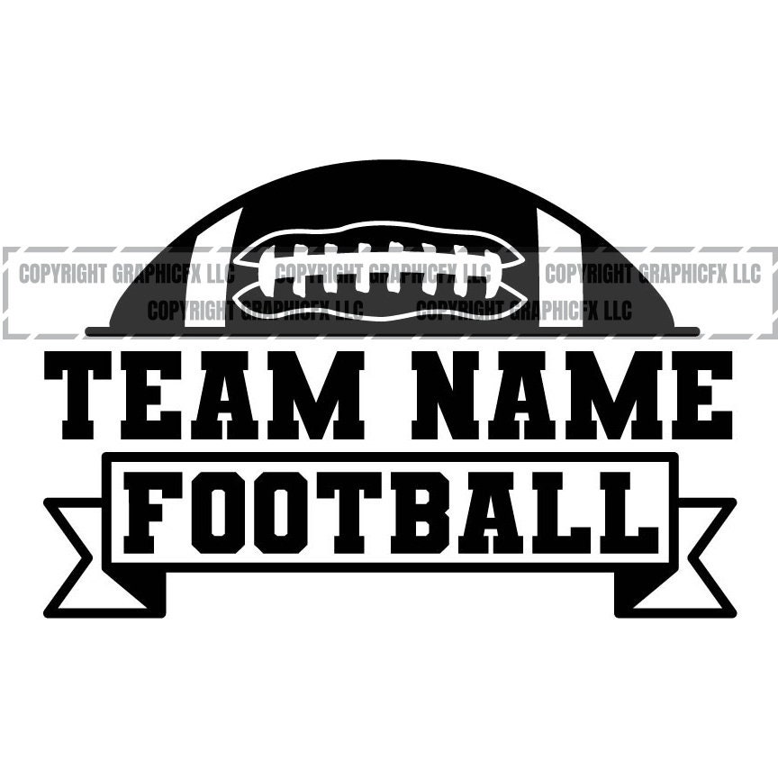 Football Customizable Team Name INSTANT DOWNLOAD 1 Vector - Etsy