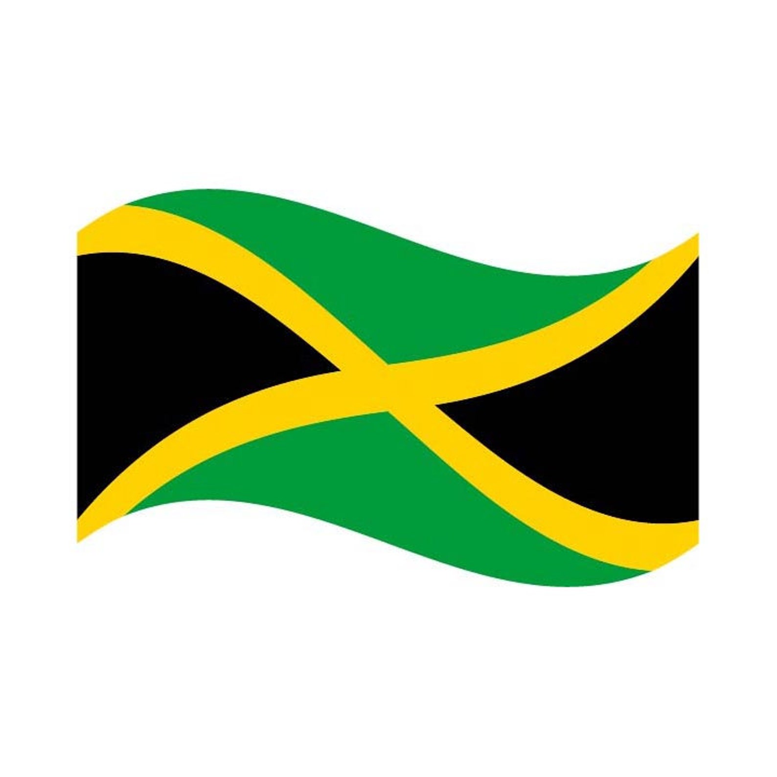 JAMAICA Flag Waving Jamaican Vector .eps, .dxf, .svg .png. Vinyl Cutter ...