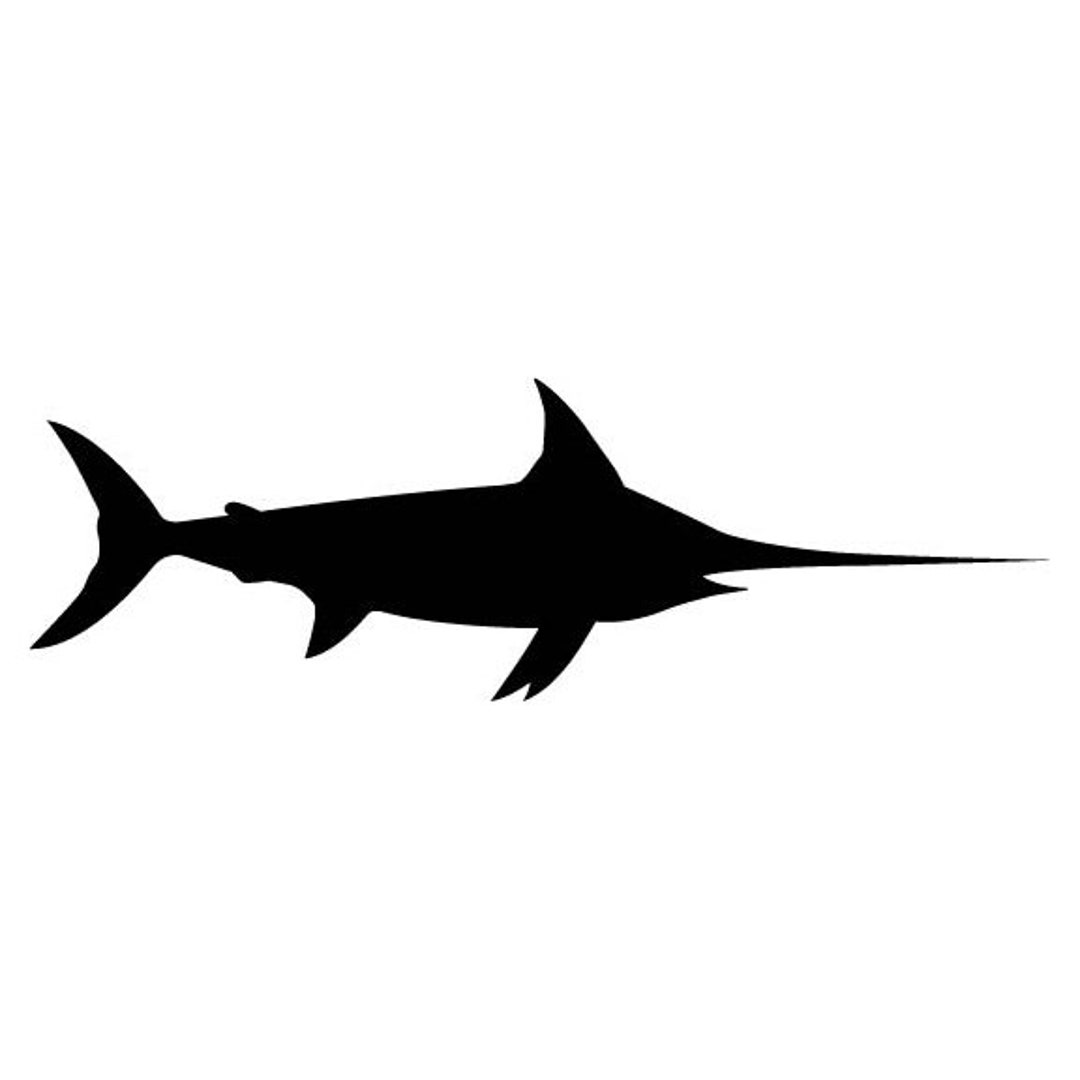 Swordfish Silhouette Clipart: Vinyl Cutter Ready (digital Download) - Etsy