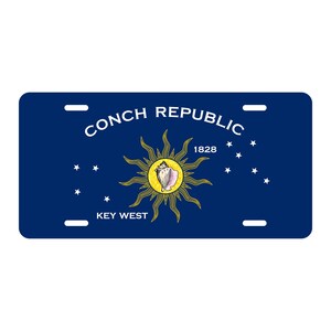 Conch Republic License Plate - Etsy