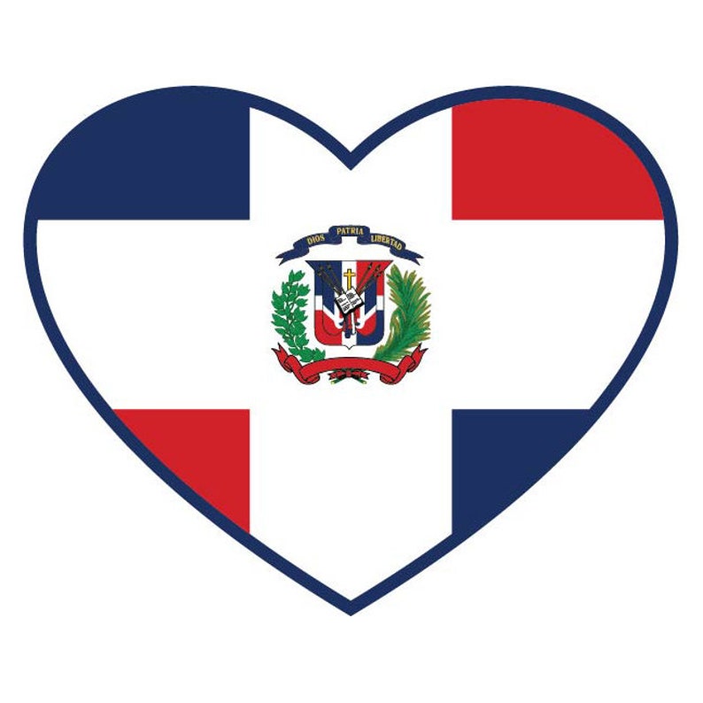 Dominican Flag Heart Islands Flags Hearts Vector .eps, .dxf, .svg .png ...