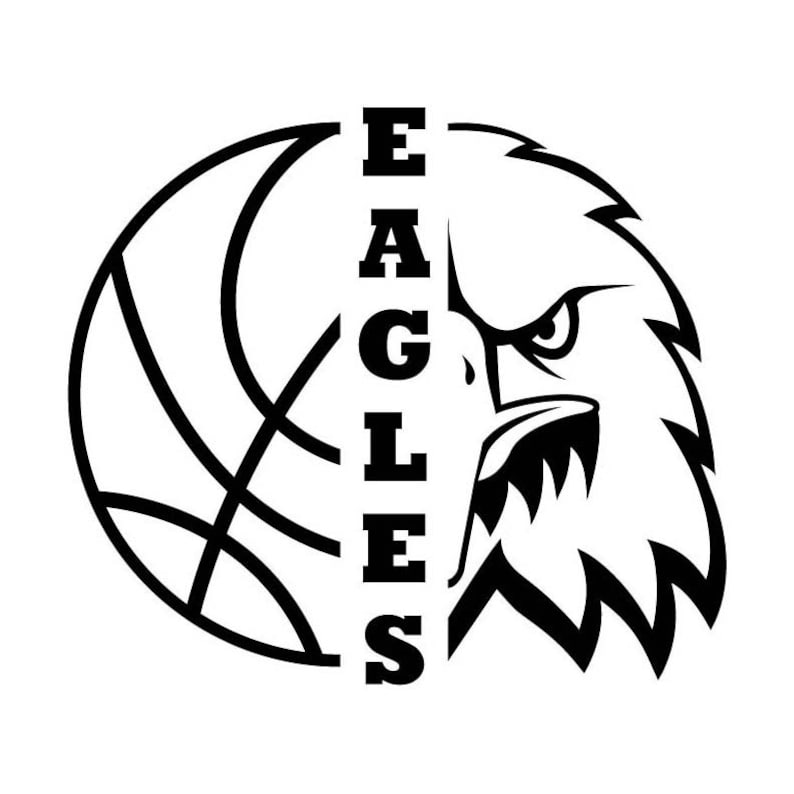 Eagles Basketball Eagle vector .eps .dxf .svg .png Vinyl | Etsy