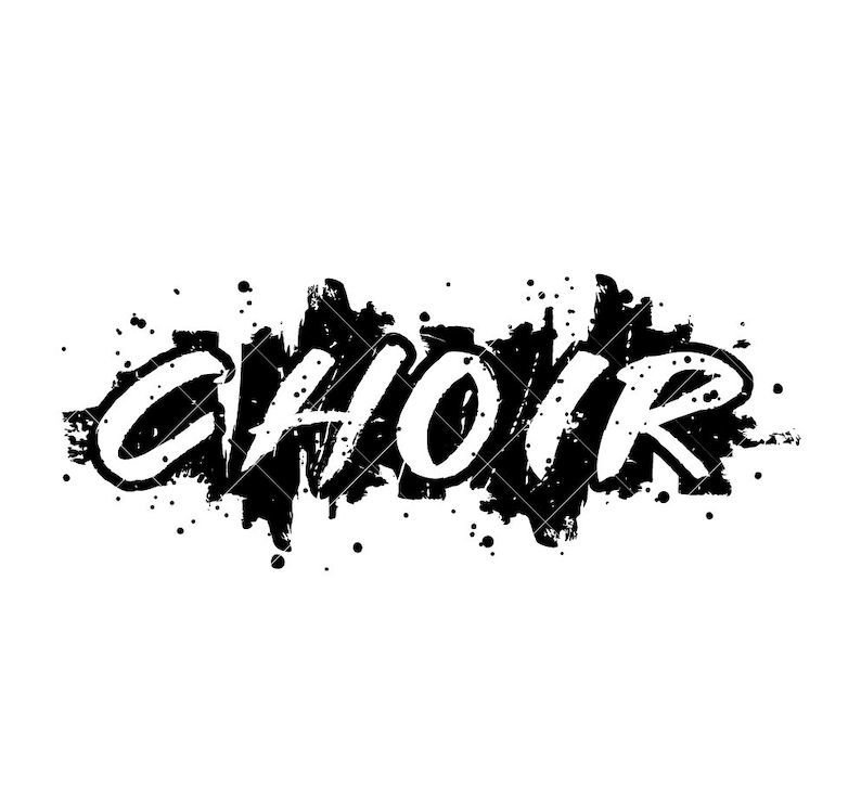 Choir Paint .eps, .dxf, .svg .png Vinyl Cutter Ready, T-shirt, CNC ...