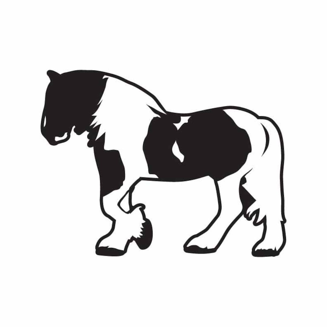 Shire Horse Vector Graphic, Vinyl Cutter Ready (digital Download) - Etsy