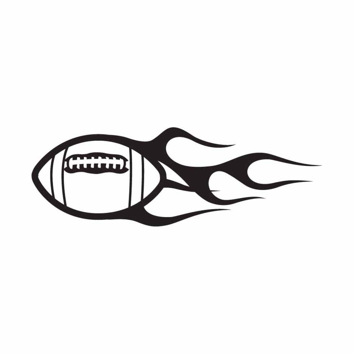 Flaming Football INSTANT DOWNLOAD 1 vector .eps svg & a .png | Etsy