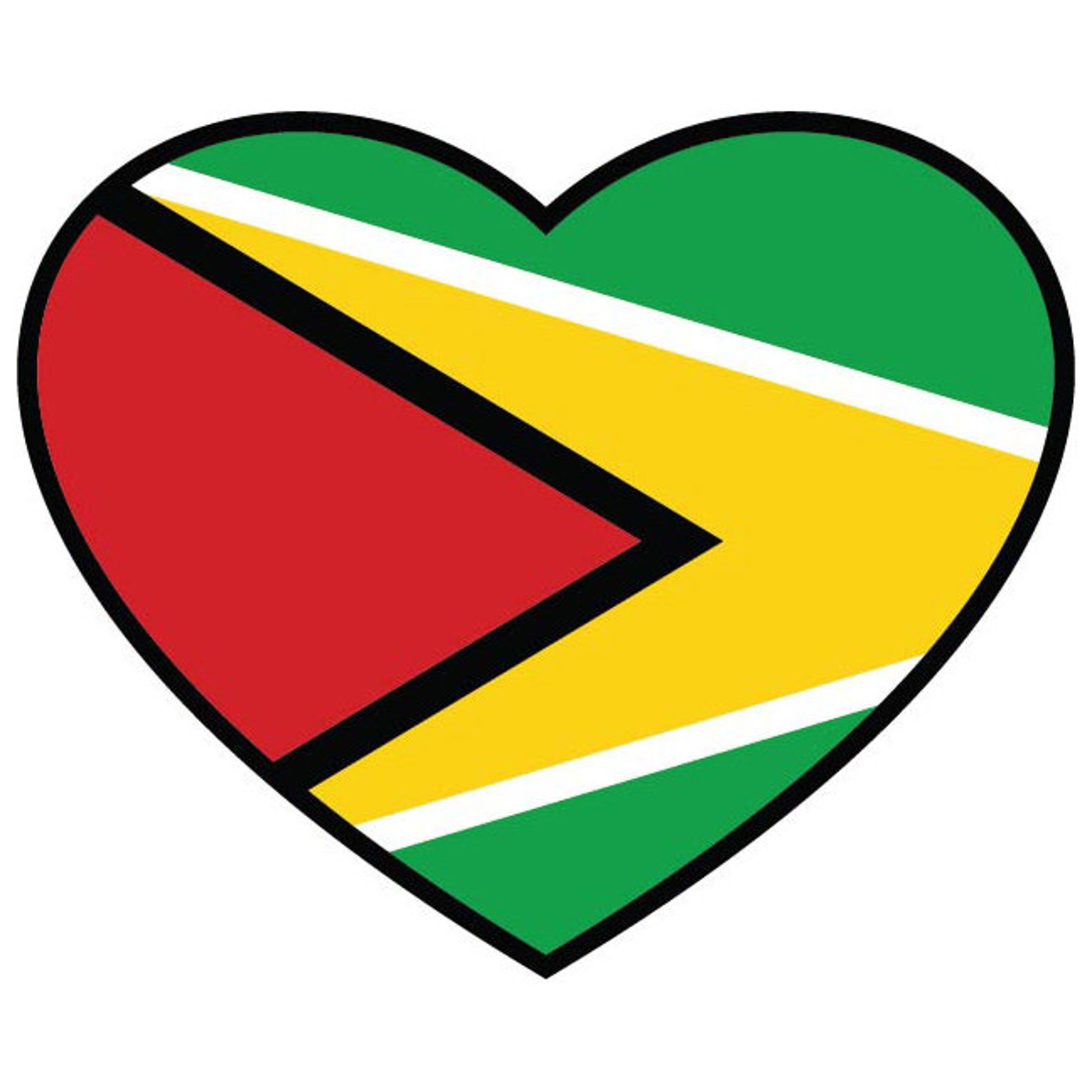 Guyana Flag Heart Flags Vector Eps .dxf, .svg .png. Vinyl Cutter Ready, T-shirt, CNC Clipart ...