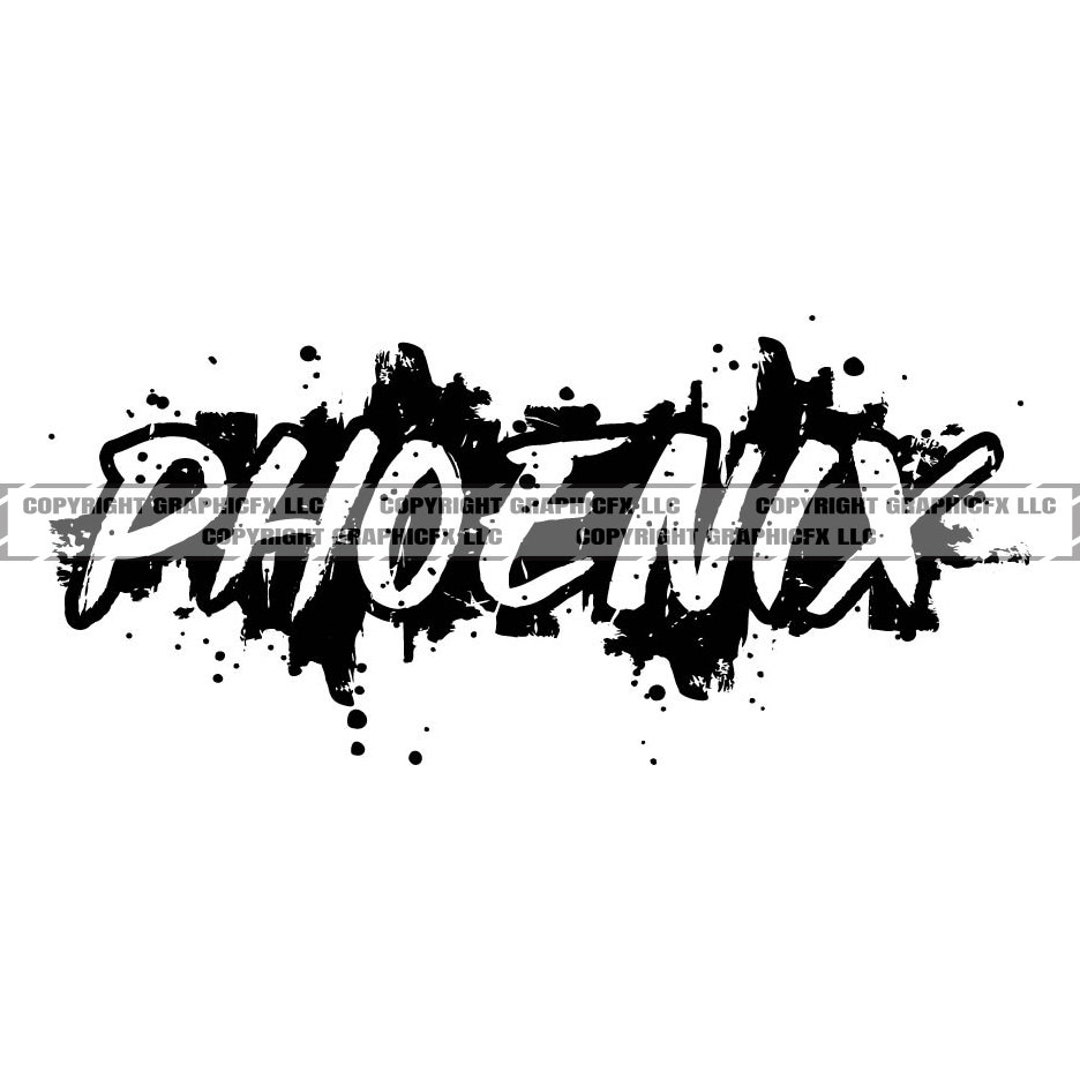 Phoenix Paint .eps, .dxf, .svg .png Vinyl Cutter Ready, T-shirt, CNC ...
