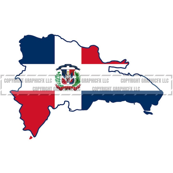 Dominican Republic Svg - Etsy