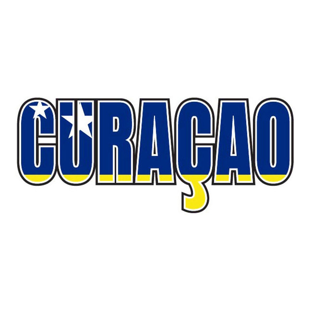 Curaçao Island Flag Text Word Art Vector .eps, .dxf, .svg .png. Vinyl ...