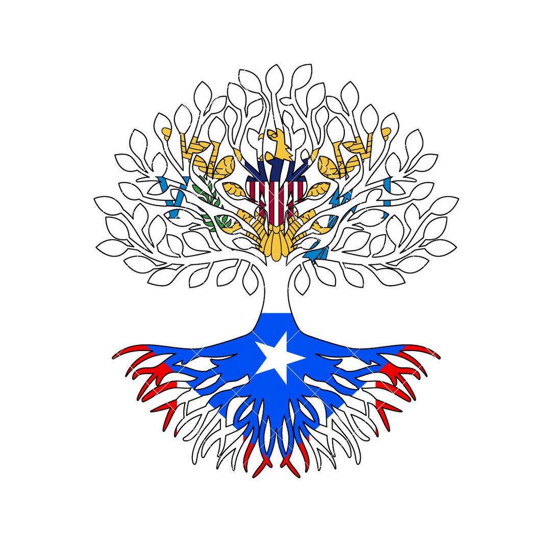 Puerto Rico USVI Flag Roots Art: Vector Graphic (digital Download) - Etsy