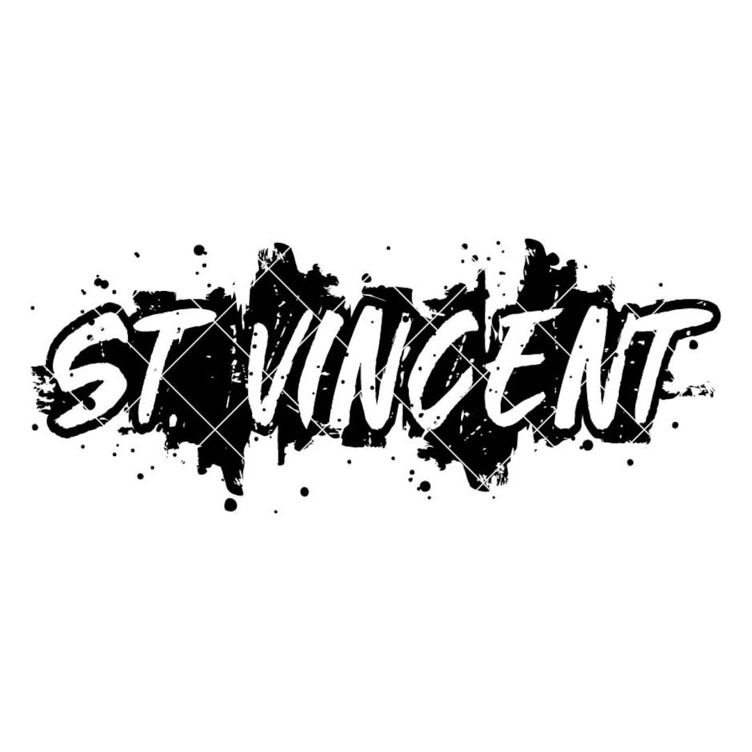St. Vincent Paint Word Art .eps, .dxf, .svg .png Vinyl Cutter Ready, T ...