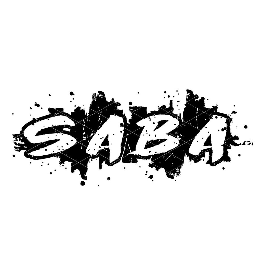 Saba Paint Word Art: Vinyl Cutter Ready Clipart (digital Download) - Etsy