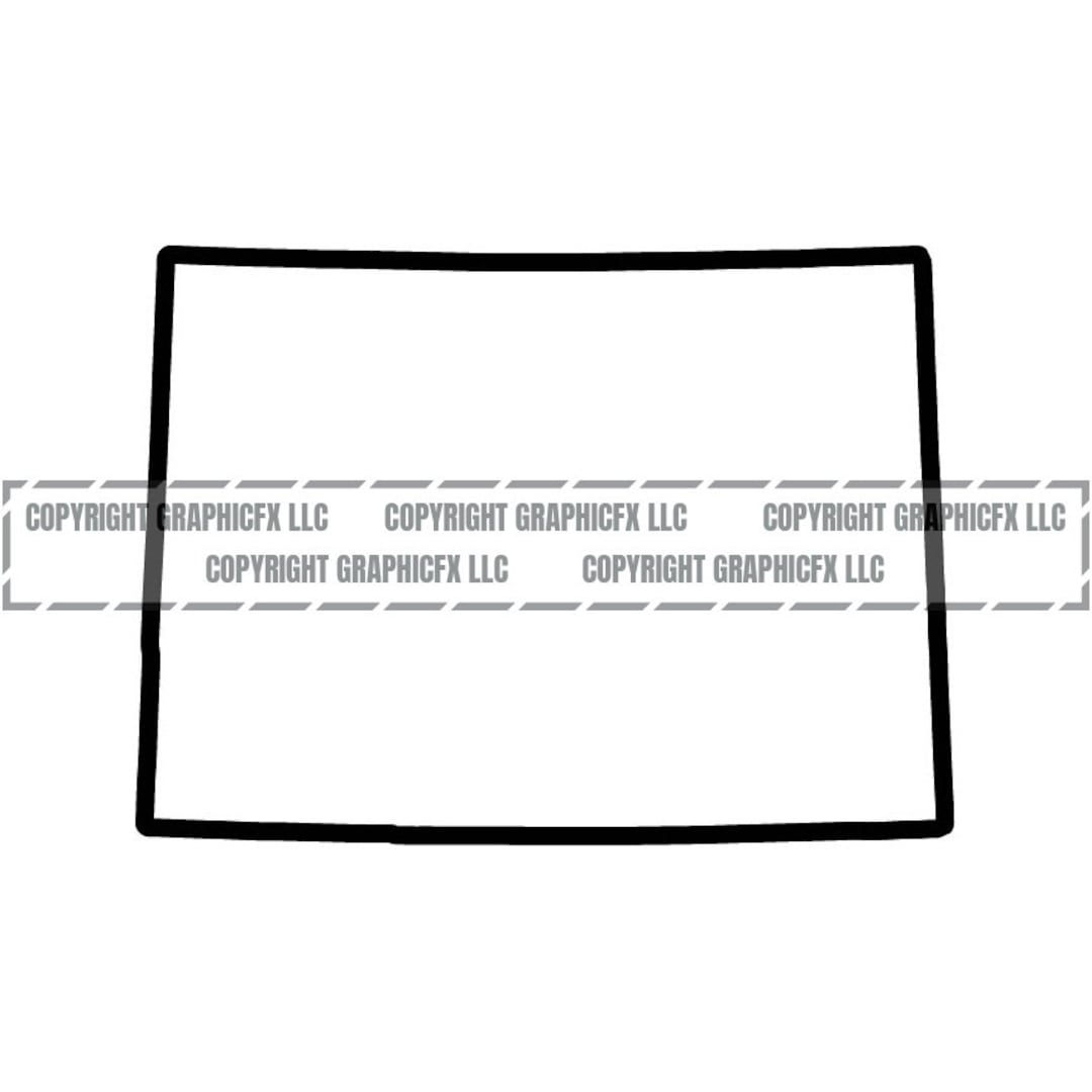 Colorado State Outline INSTANT DOWNLOAD 1 Vector .eps, .dxf, .svg .png ...