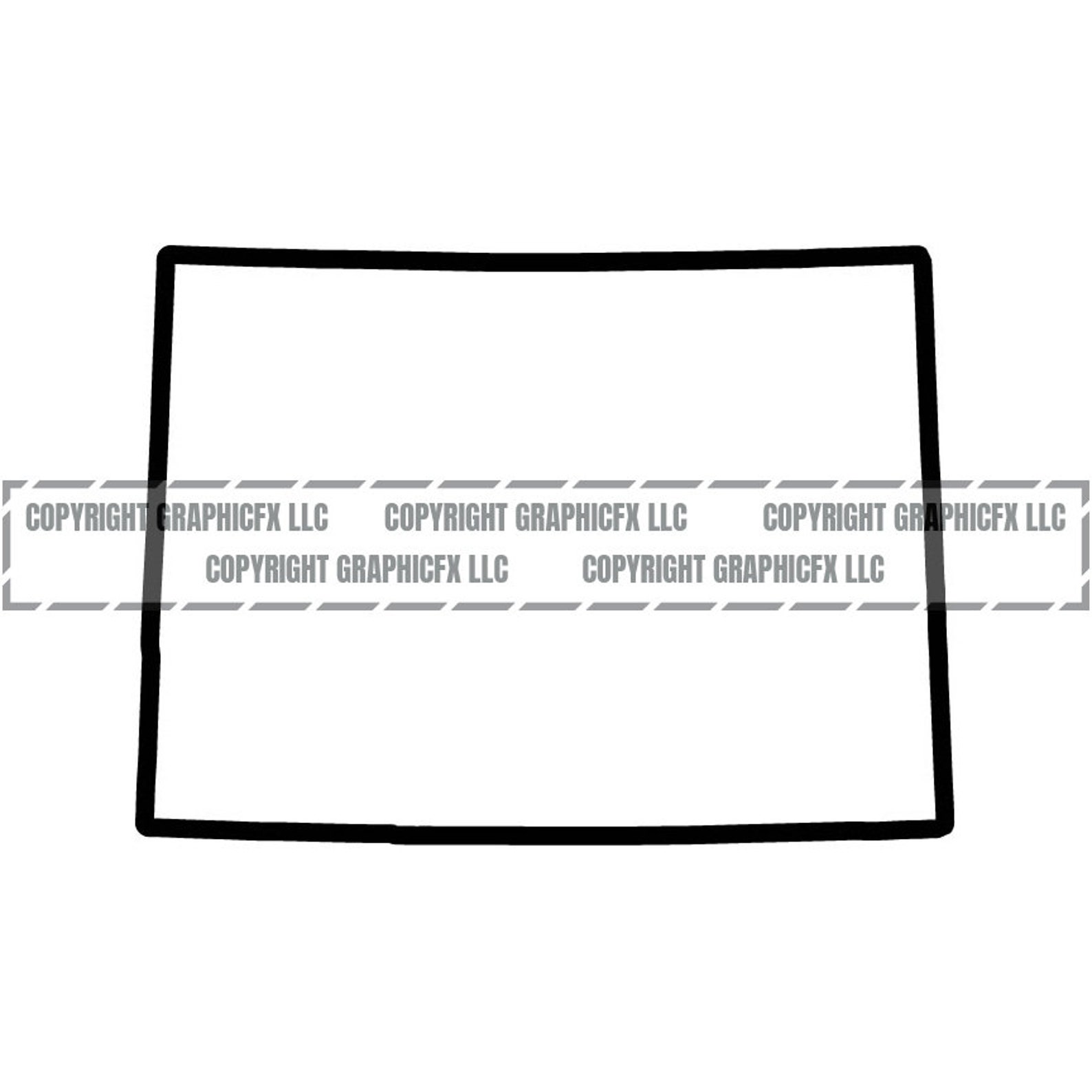 Colorado State Outline INSTANT DOWNLOAD 1 Vector .eps, .dxf, .svg .png ...