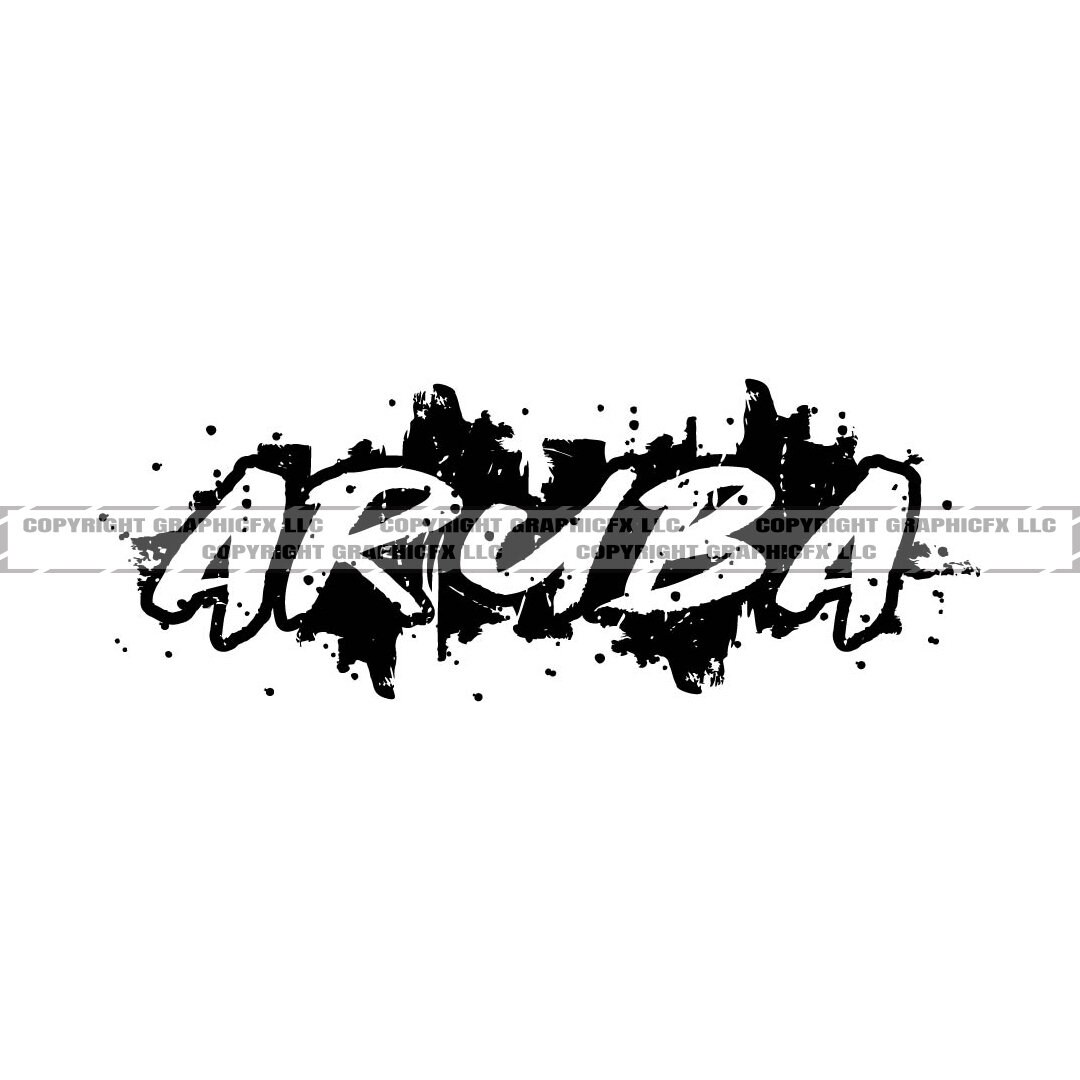 Aruba Paint Word Art .eps, .dxf, .svg .png Vinyl Cutter Ready, T-shirt ...