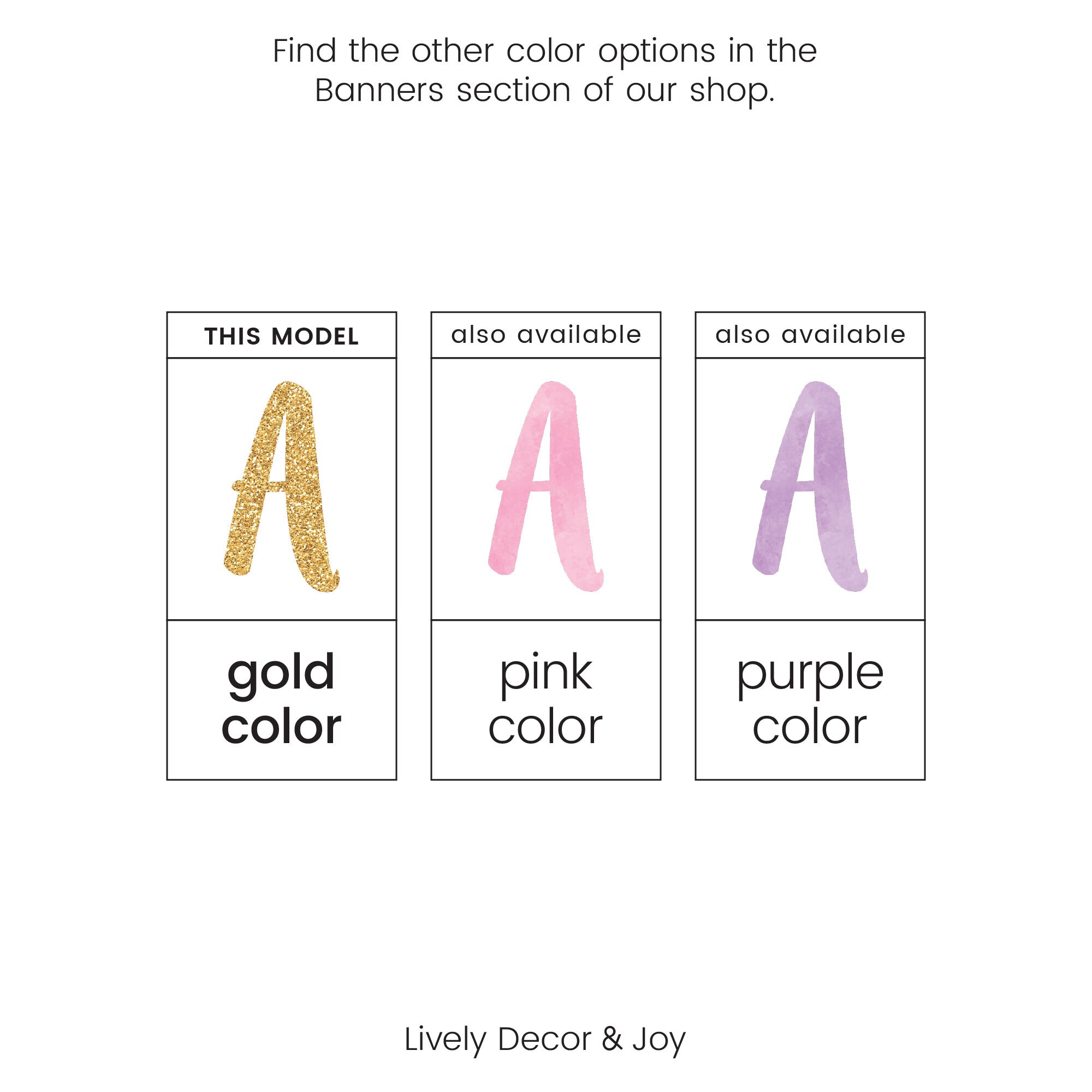 Printable Purple and Gold Floral Banner All Letters and - Etsy