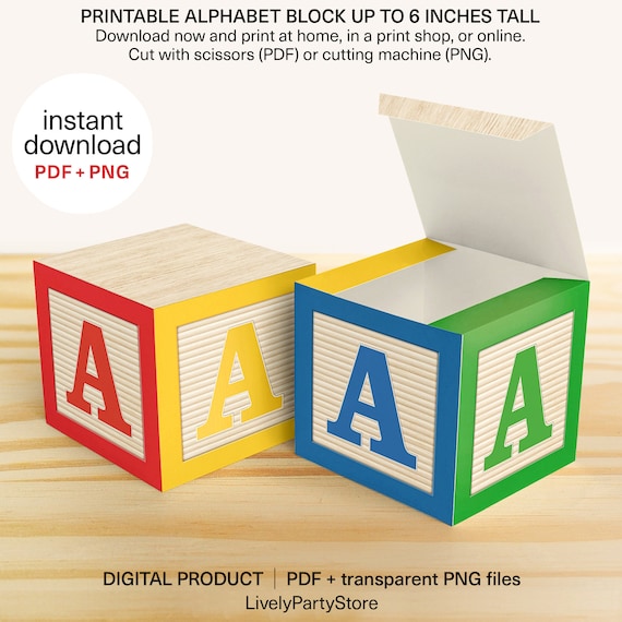 Alphabet Block Letters Printable