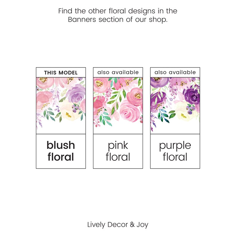 Printable Blush and Gold Floral Banner. Letters Numbers and - Etsy Canada