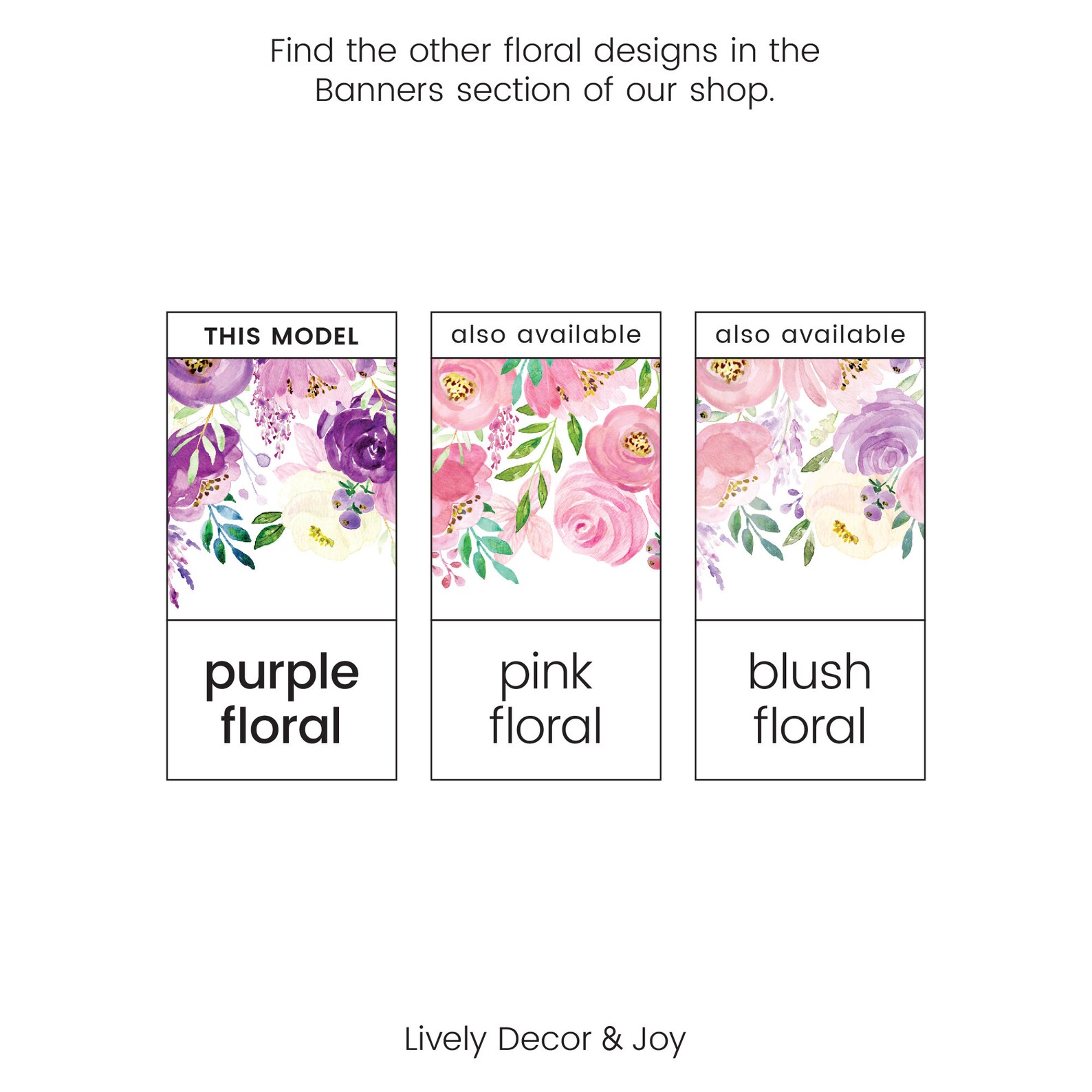 Printable Purple and Gold Floral Banner All Letters and - Etsy