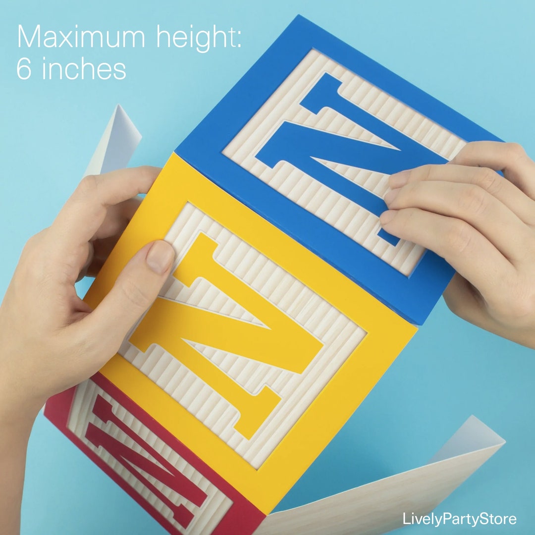 Letter Blocks up to 6 Inches All Letters & Numbers: Download PDF/PNG ...