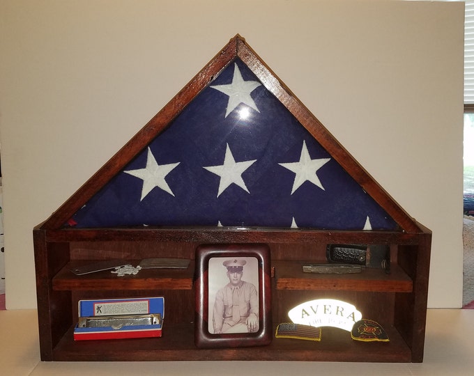 Wooden Pine Flag Case - Etsy