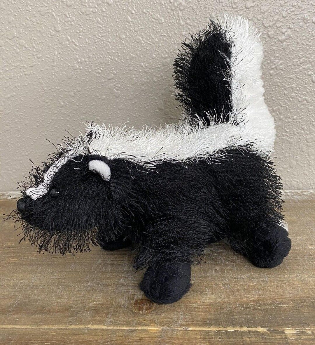 Ganz Black White Skunk Plush Stuffed Animal Beanbag Legs HM213 - Etsy