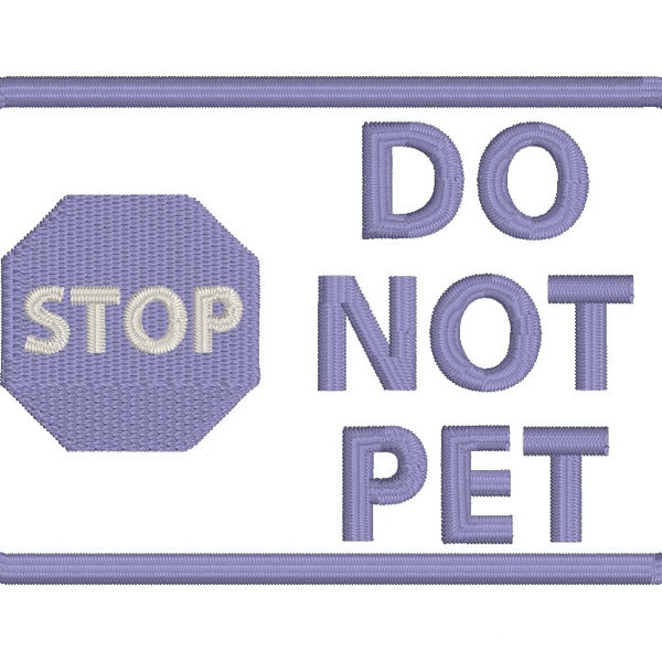 Do Not Pet Patch - Etsy