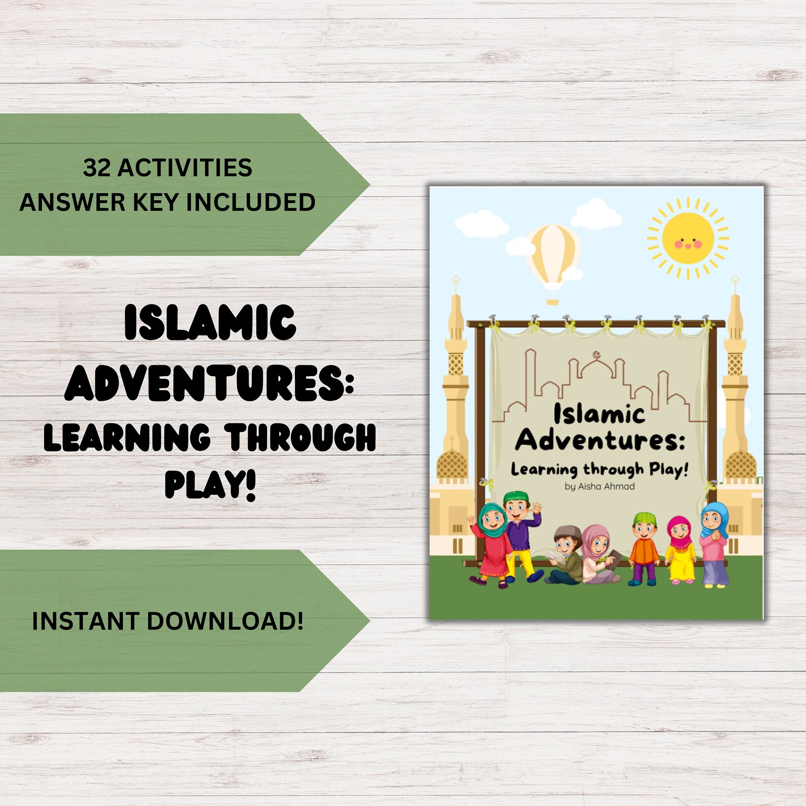 Printable Islamic Activity Book, Islamic Learning Through Play, Islamic ...
