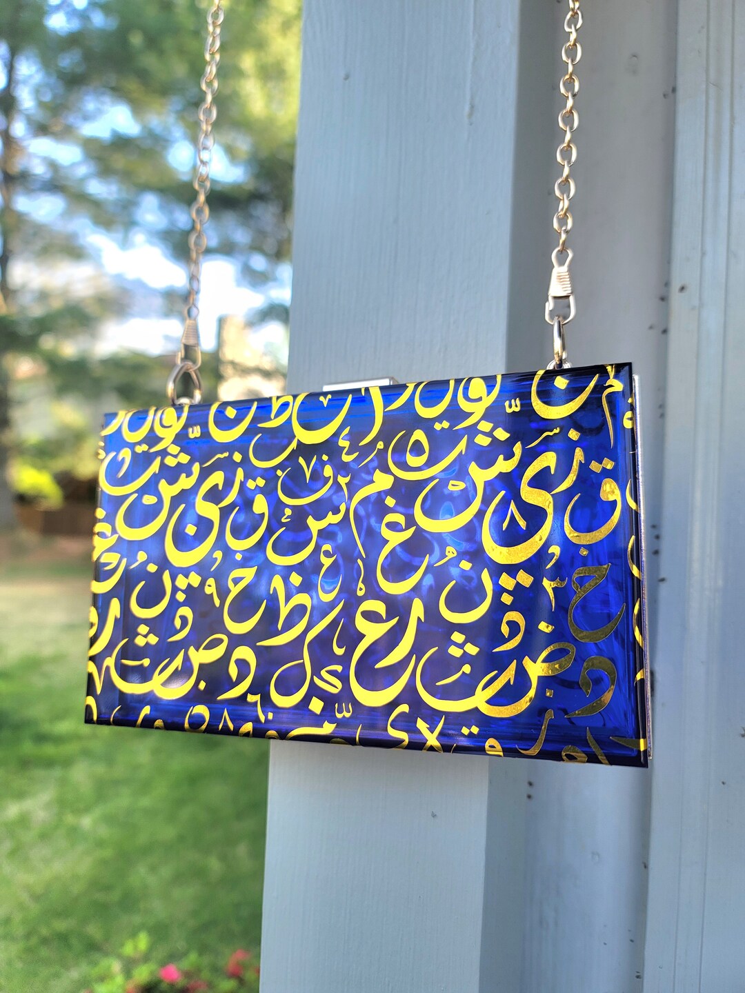 Calligraphy Bag, Arabic Calligraphy, Acrylic Arabic Calligraphy Clutch ...