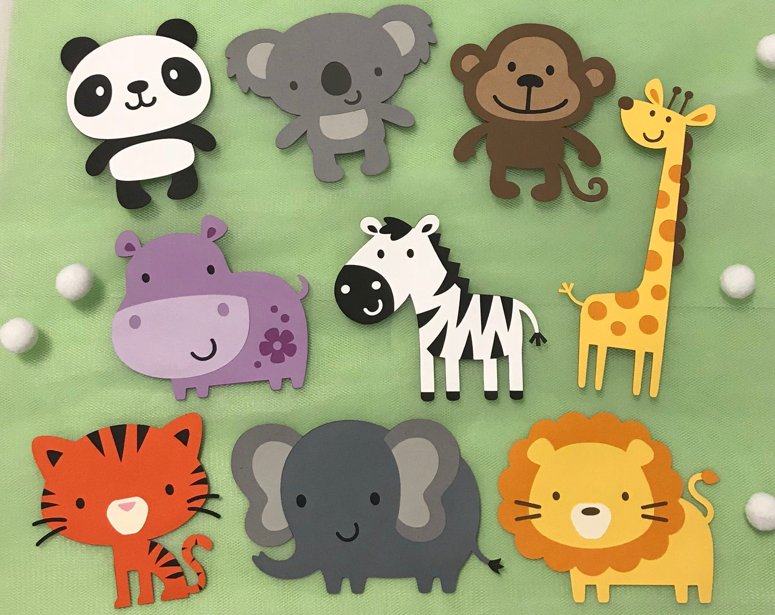 Zoológico animales recortes animales de zoológico mueren | Etsy