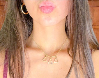 Tri Delta Necklace - Etsy