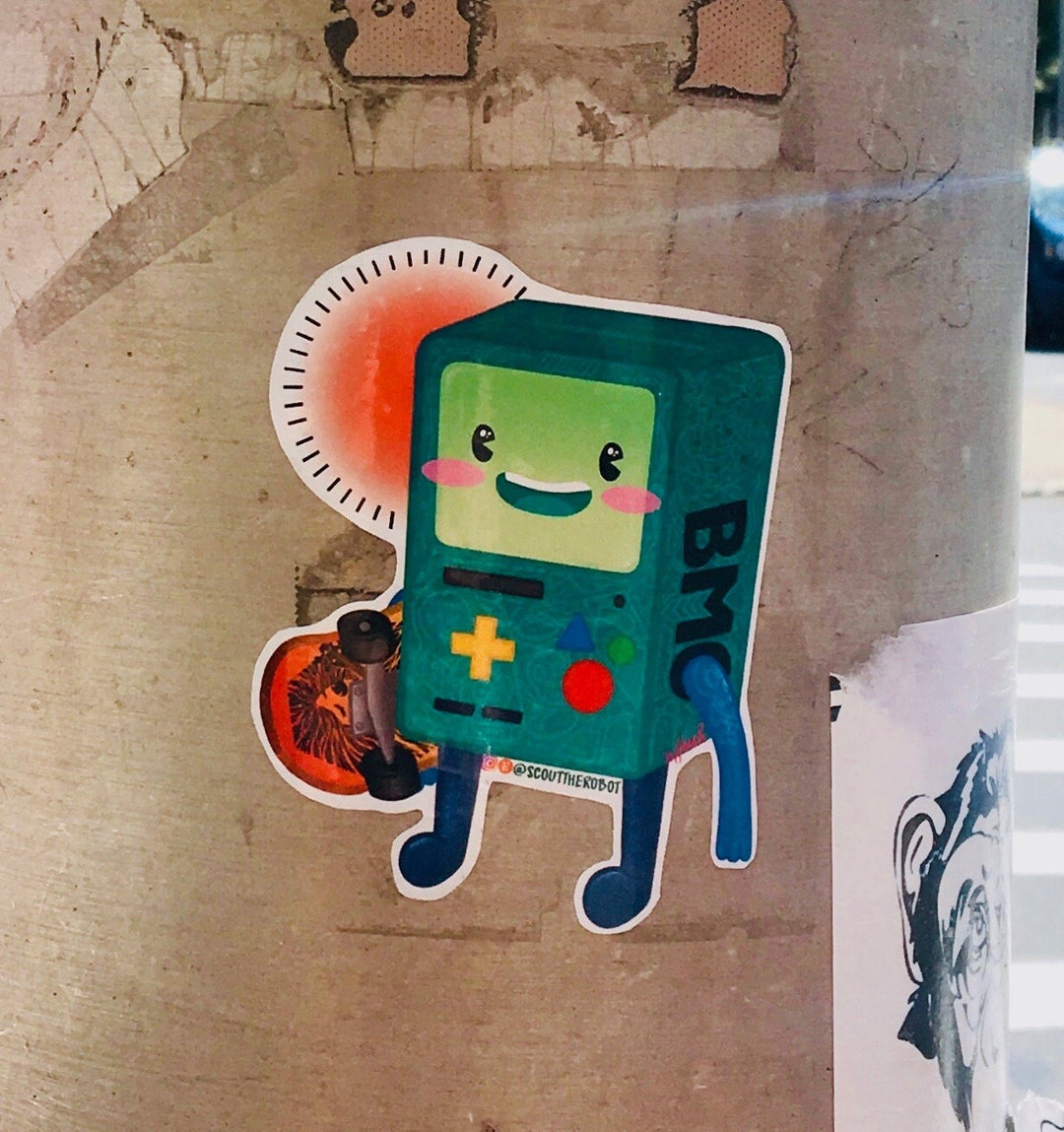 He Was a Skater BMO Sticker - Etsy